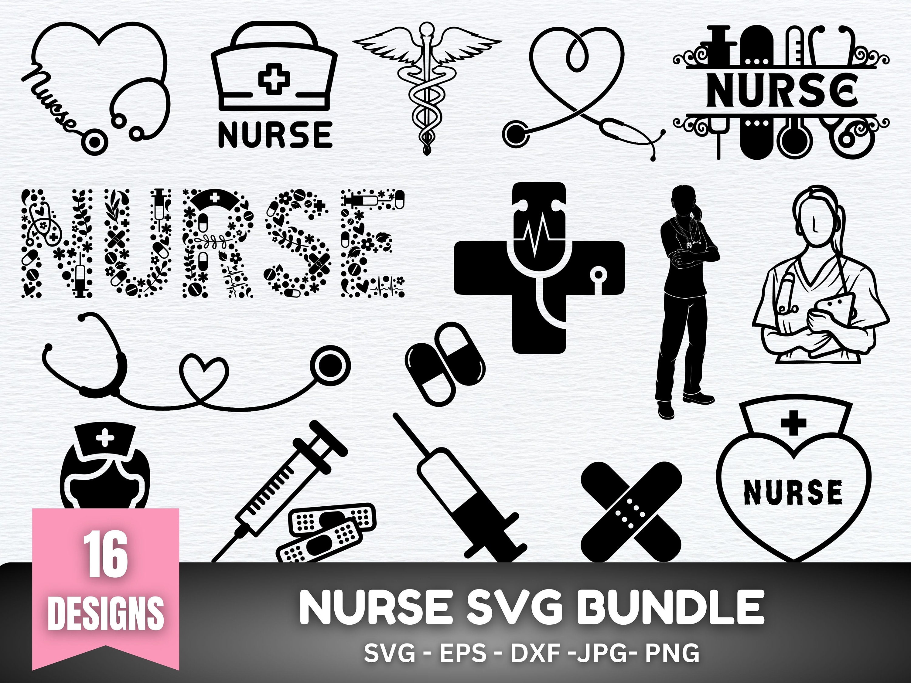 Nurse Svg Bundle, Medical Svg Bundle, Doctor Svg Bundle, Nurse Svg ...