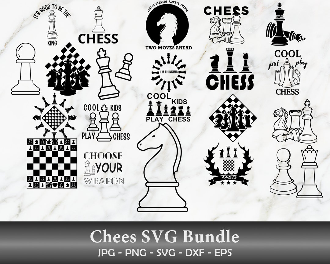 Chess SVG Bundle , Chess PNG Bundle, Chess Game Svg, Chess Figures Svg ...