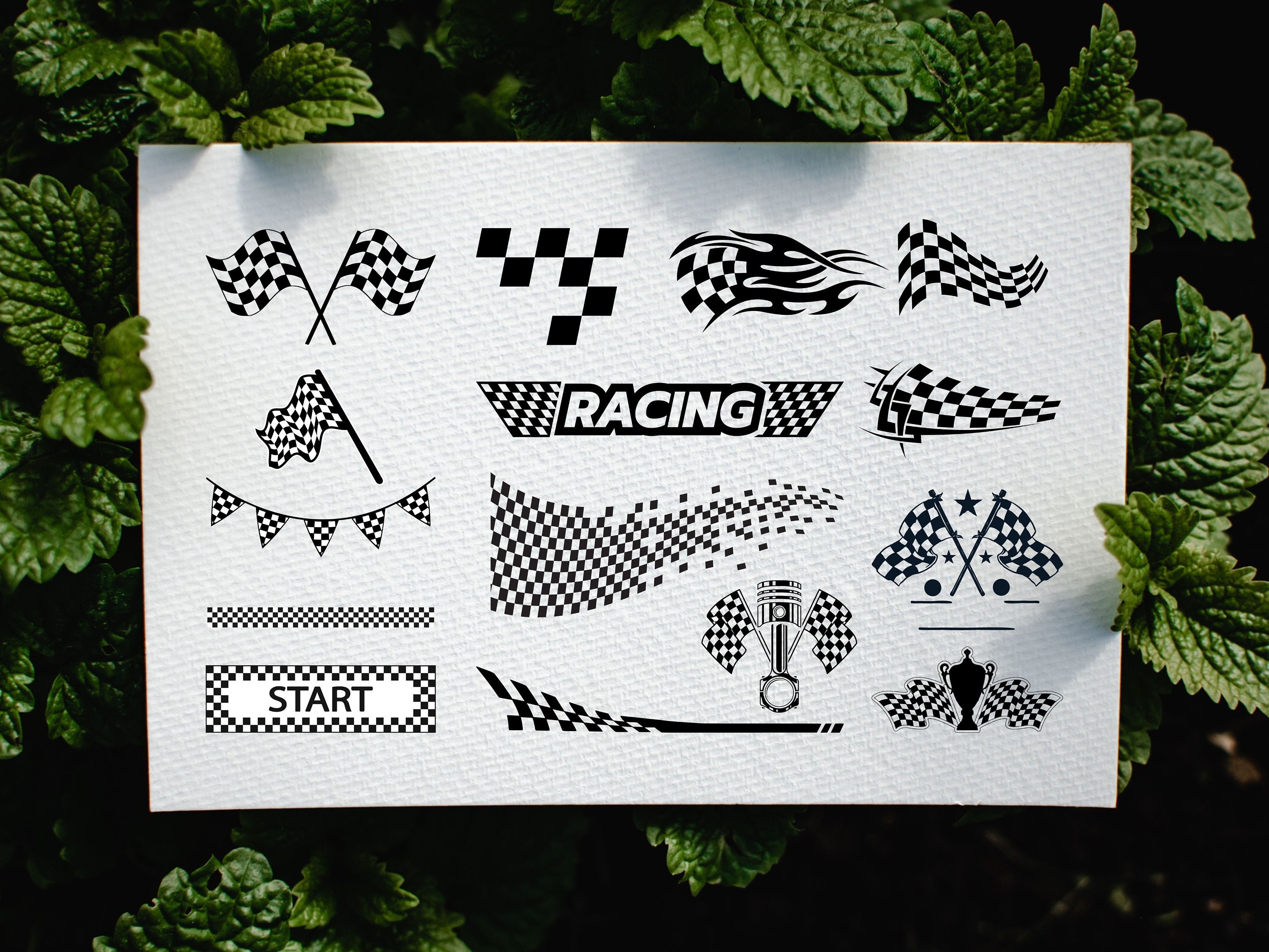 Race Flag Svg Bundle, Race Flag Clipart, Race Flag SVG, Racing Flag Svg ...