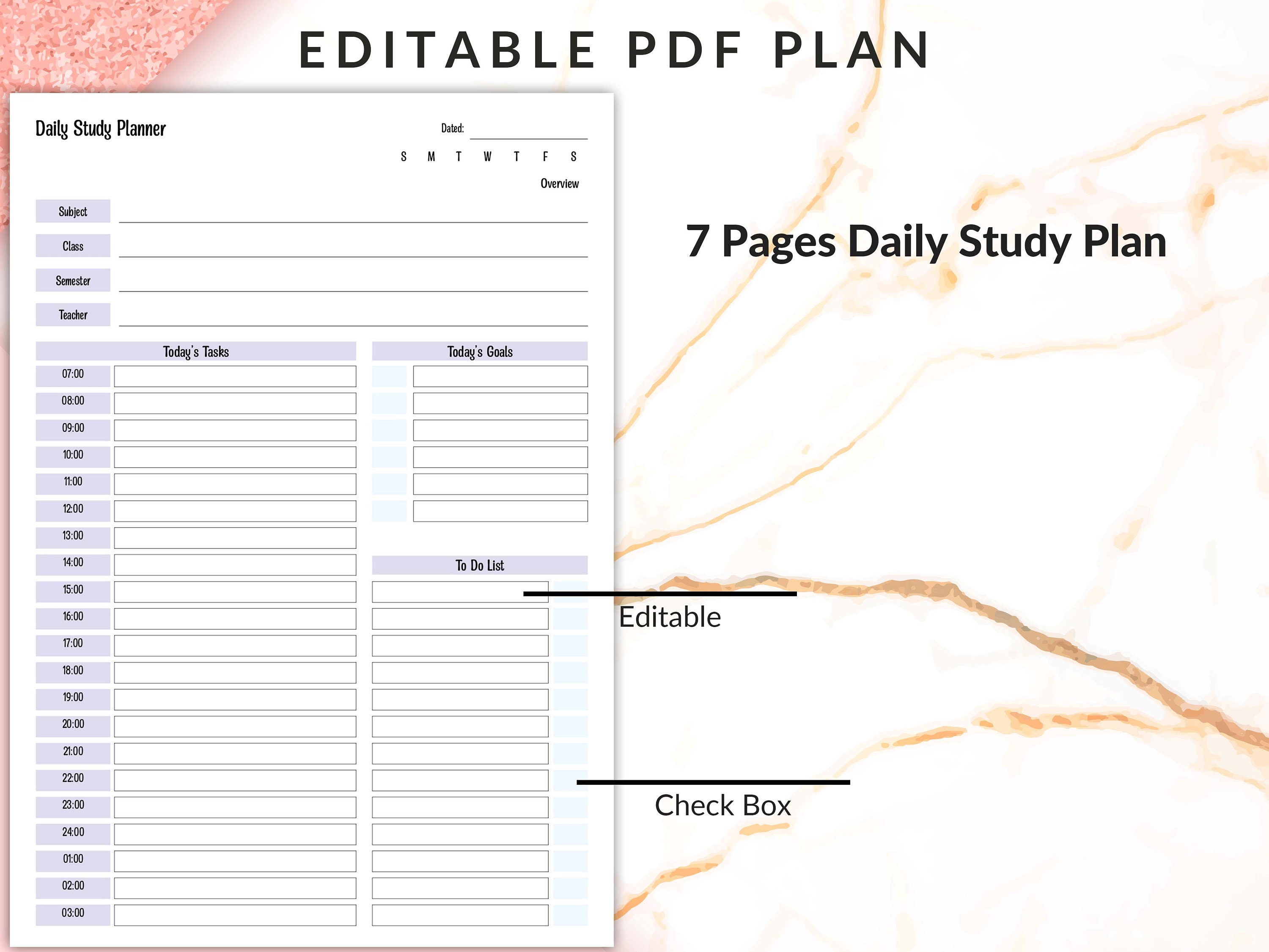 Editable Language Study Planner, Language Study Journal, Language ...