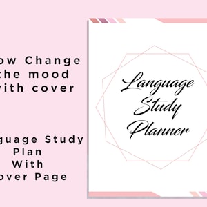 Printable Language Study Planner, Language Study Journal, Language ...