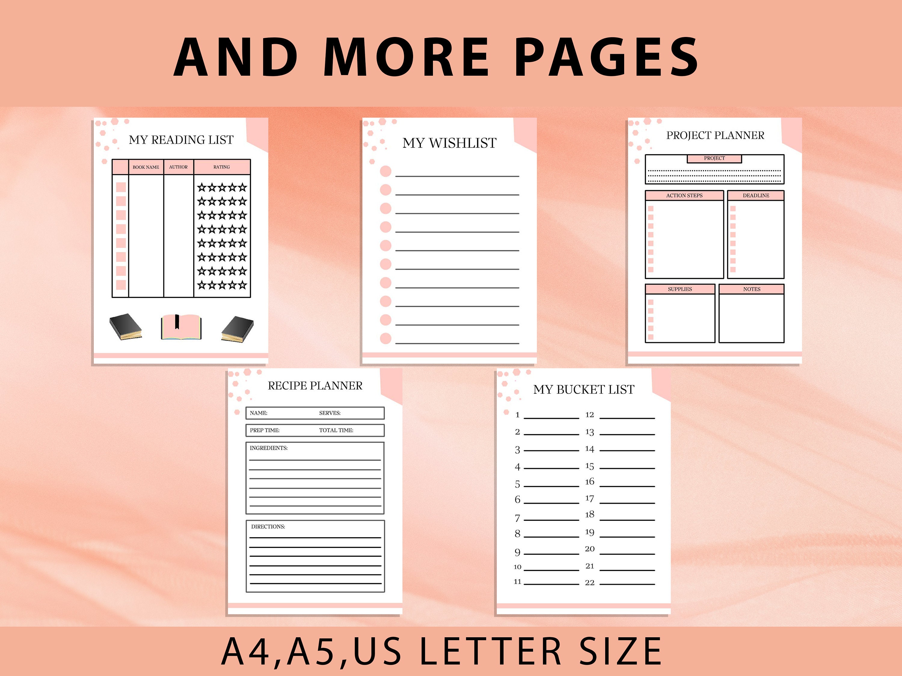 ADHD Planner Adult, ADHD Planner, ADHD Journal, Printable Adhd Planner ...