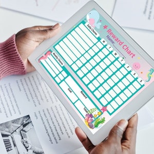 Printable Sea Reward Chart for Kids, Daily Chore Chart, Kids Routine ...