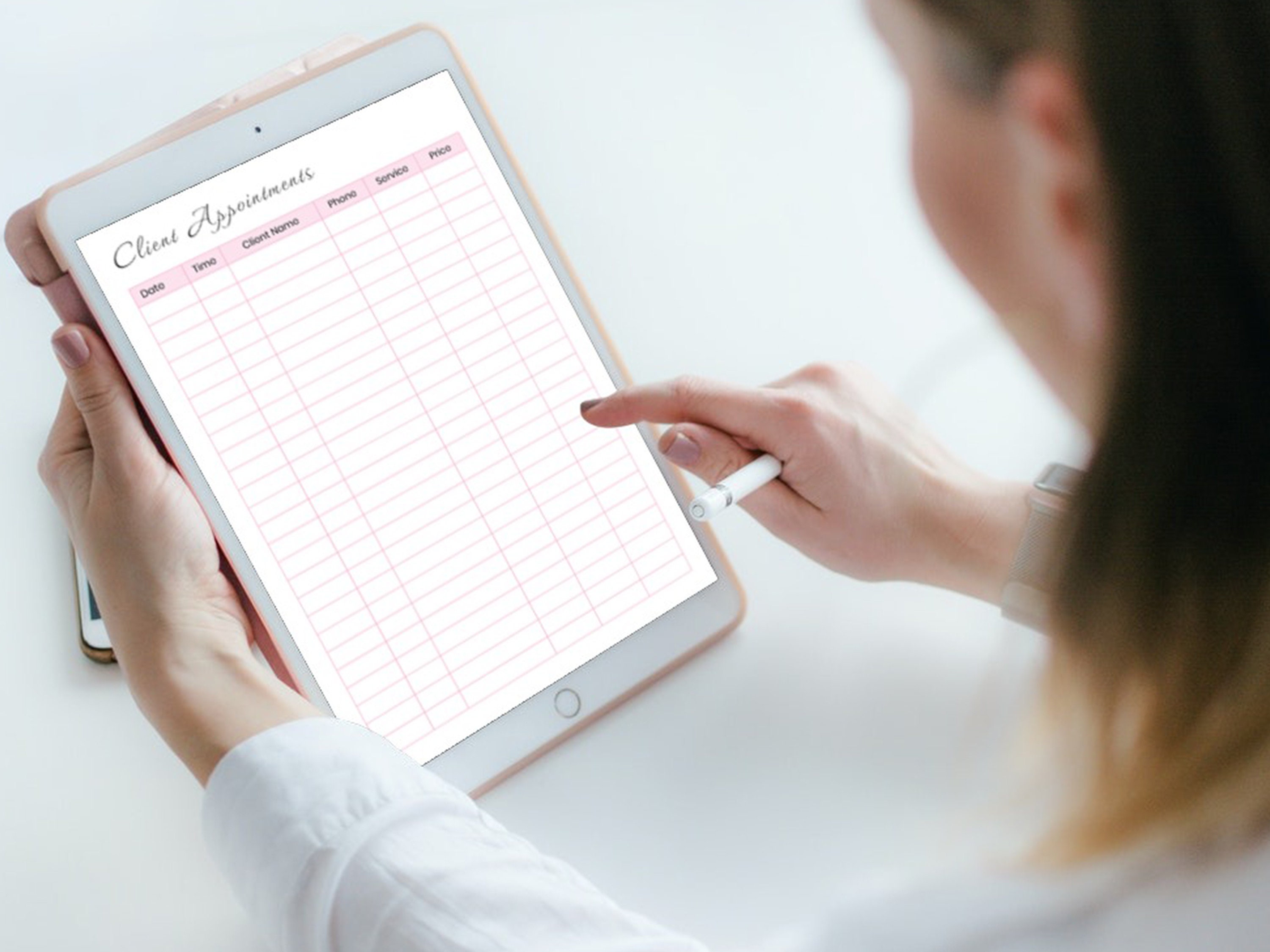 Client Appointment Tracking Printable, Simple Appointment Tracker ...