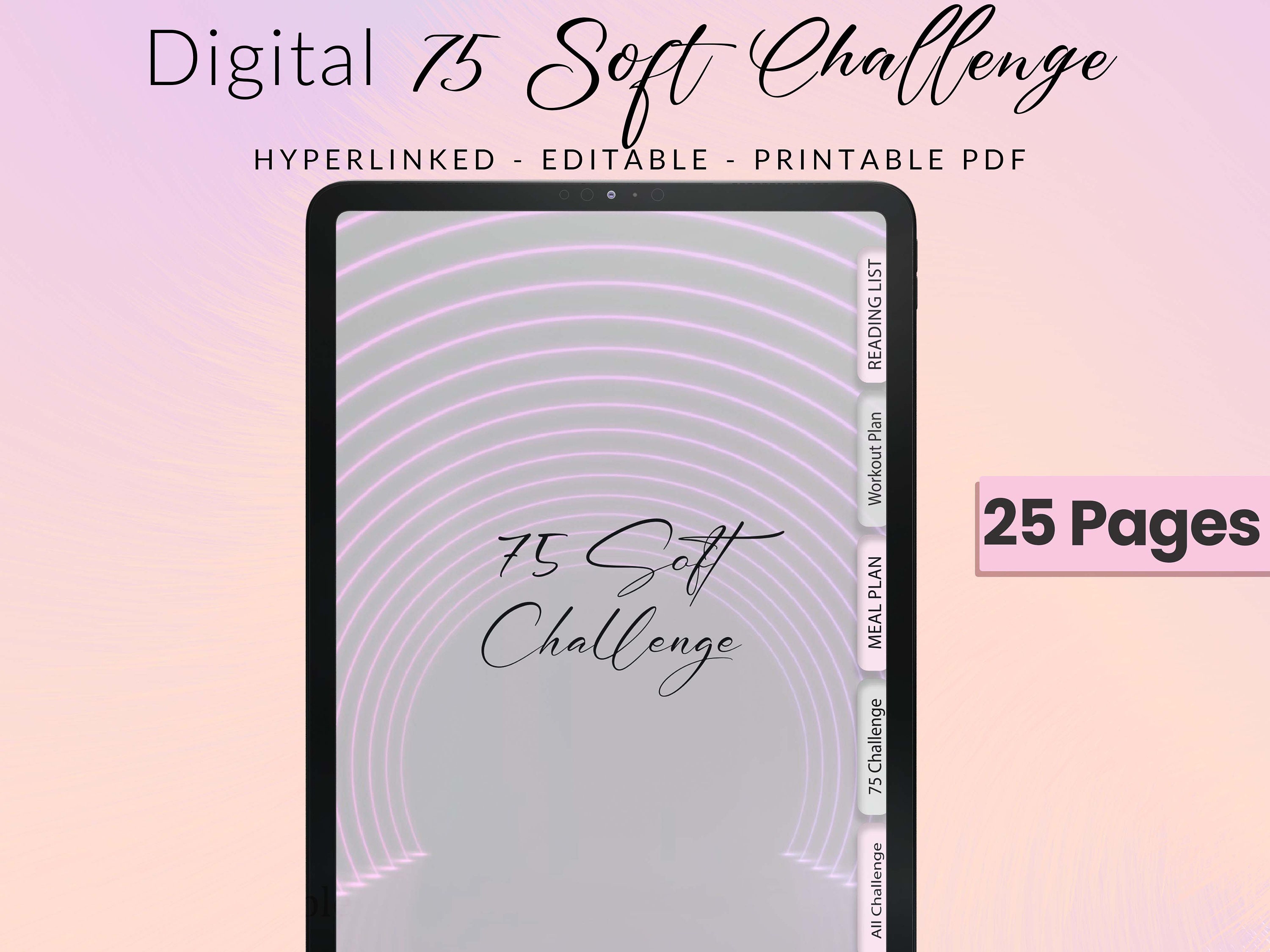 Editable 75 SOFT Challenge, Printable 75 SOFT Challenge, 75soft ...