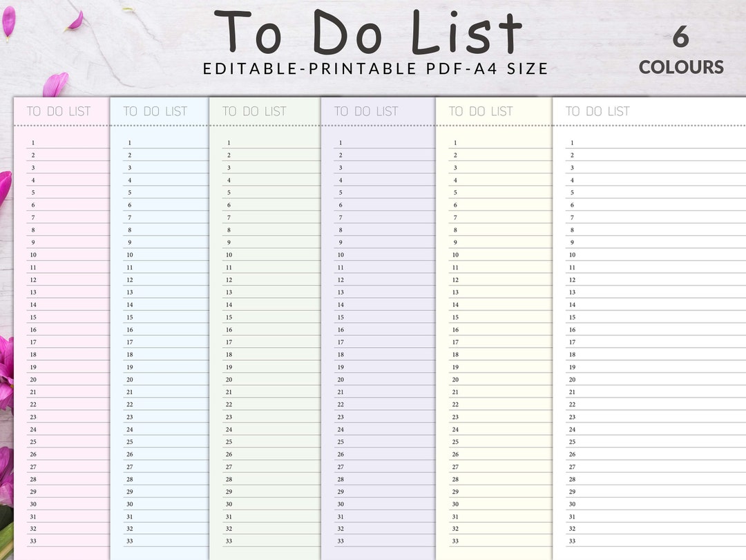 Minimalist Digital to Do List, Minimalist to Do List Printable, Simple ...