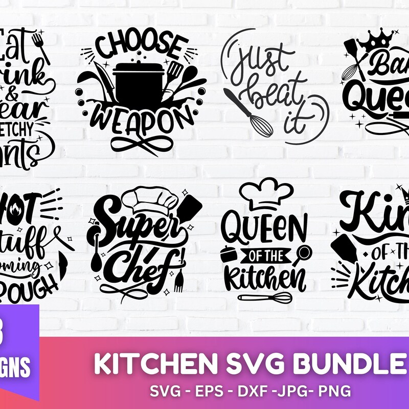 Kitchen Quotes Svg - Etsy