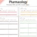 Printable Nursing Student Pharmacology, Student Nurse Study Templates ...