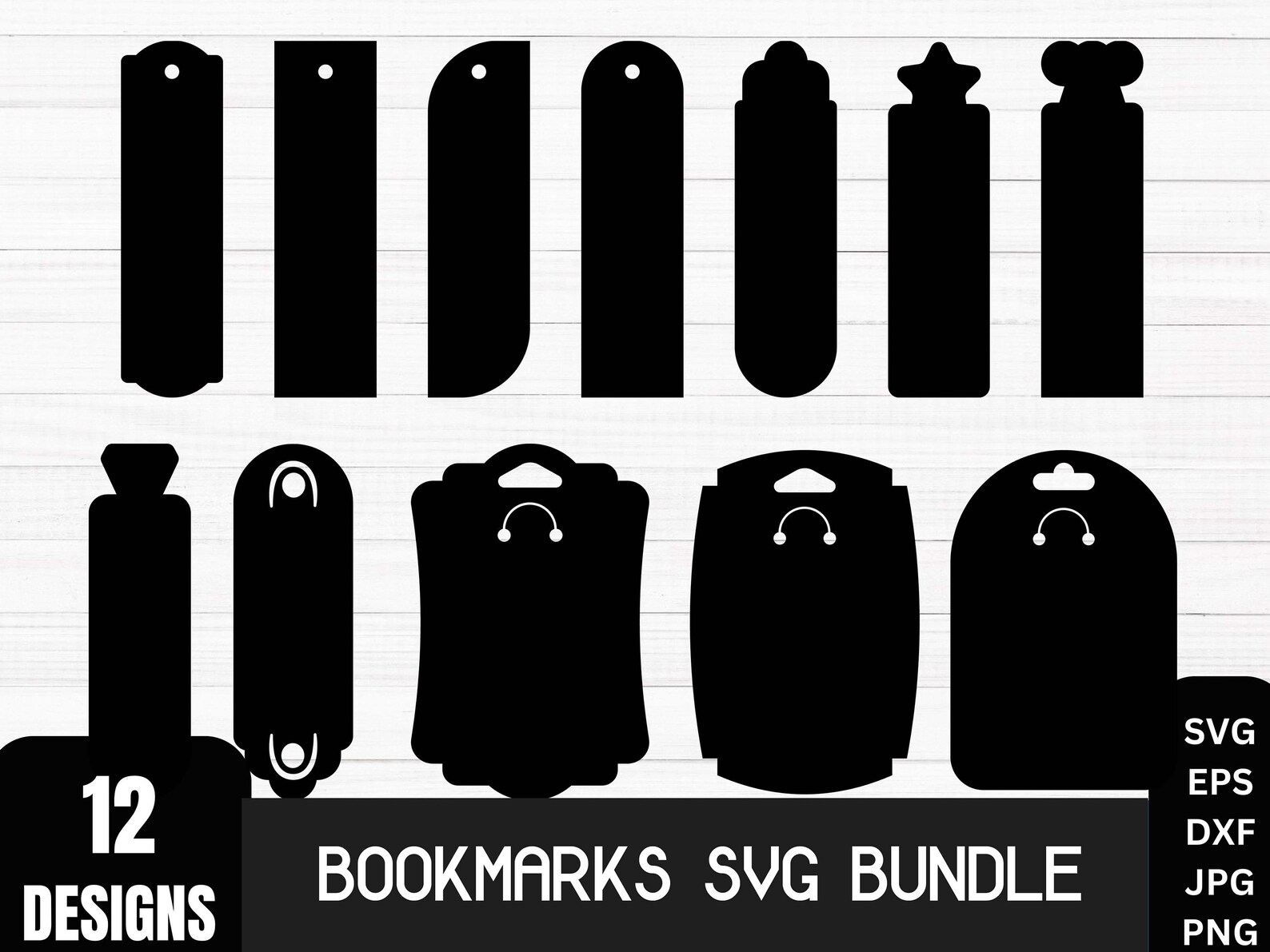 Bookmarks Svg Bundle, Bookmark Cut Files, Bookmark Template SVG ...