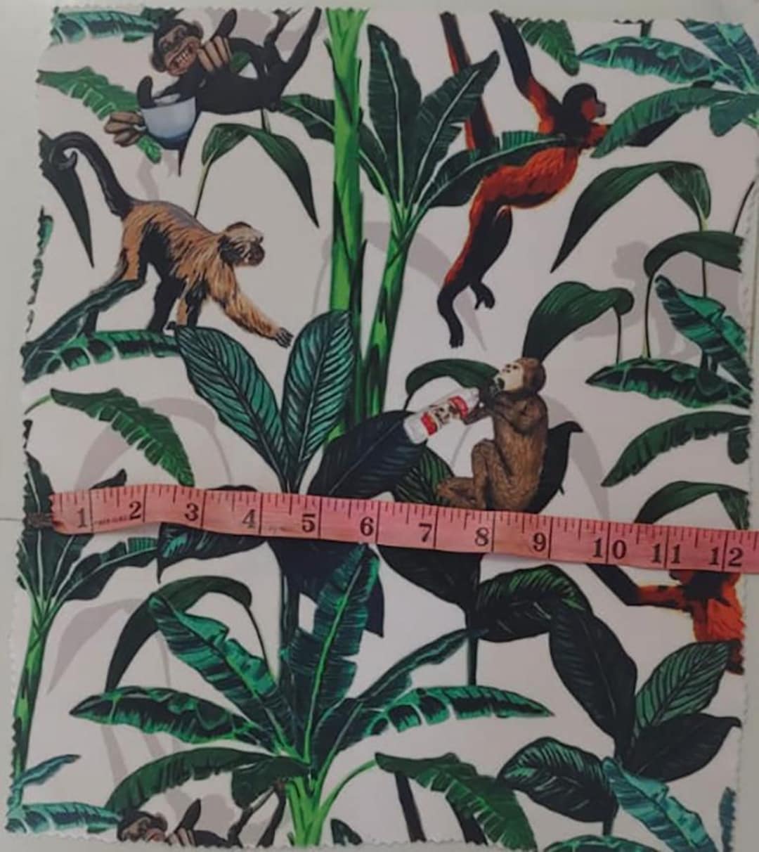 Drunk Monkeys Printed Cotton, Velvet Fabric by the Yard - Etsy