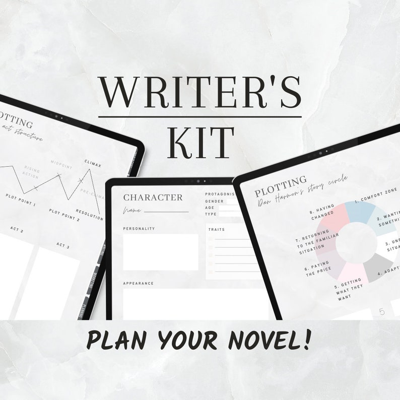 Plan and Write a Novel With This Writers' Kit Digital - Etsy
