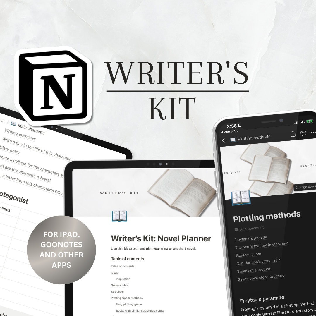 Notion Template for Writers Plan a Novel With This Writers' Kit iPad ...