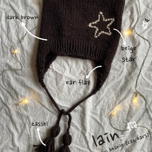 Lain Ear Flap Neko Beanie cat Ears - Etsy