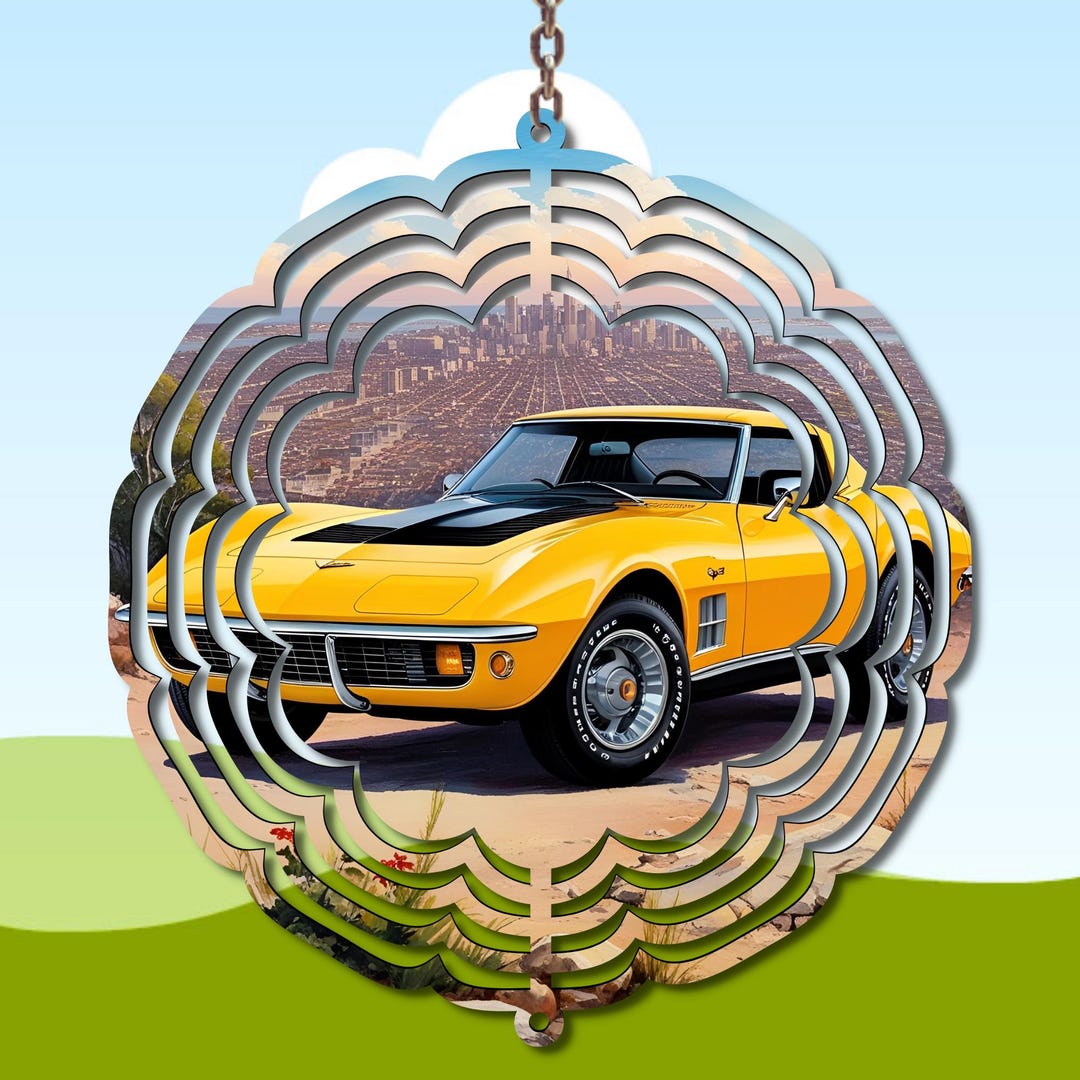 Corvette Wind Spinner - Etsy
