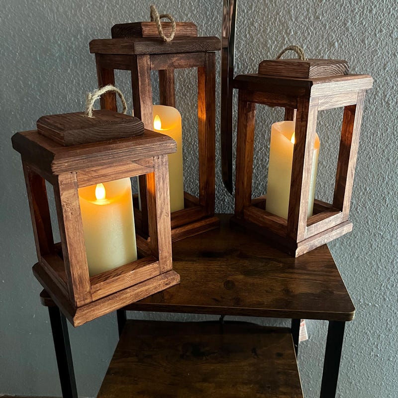 Rustic Lanterns - Etsy