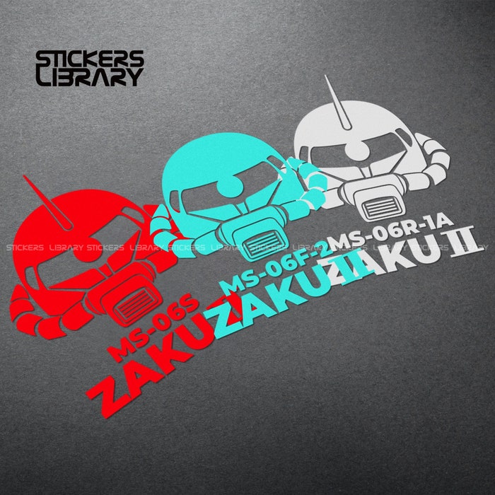 Zaku Gundam Stickers - Etsy UK