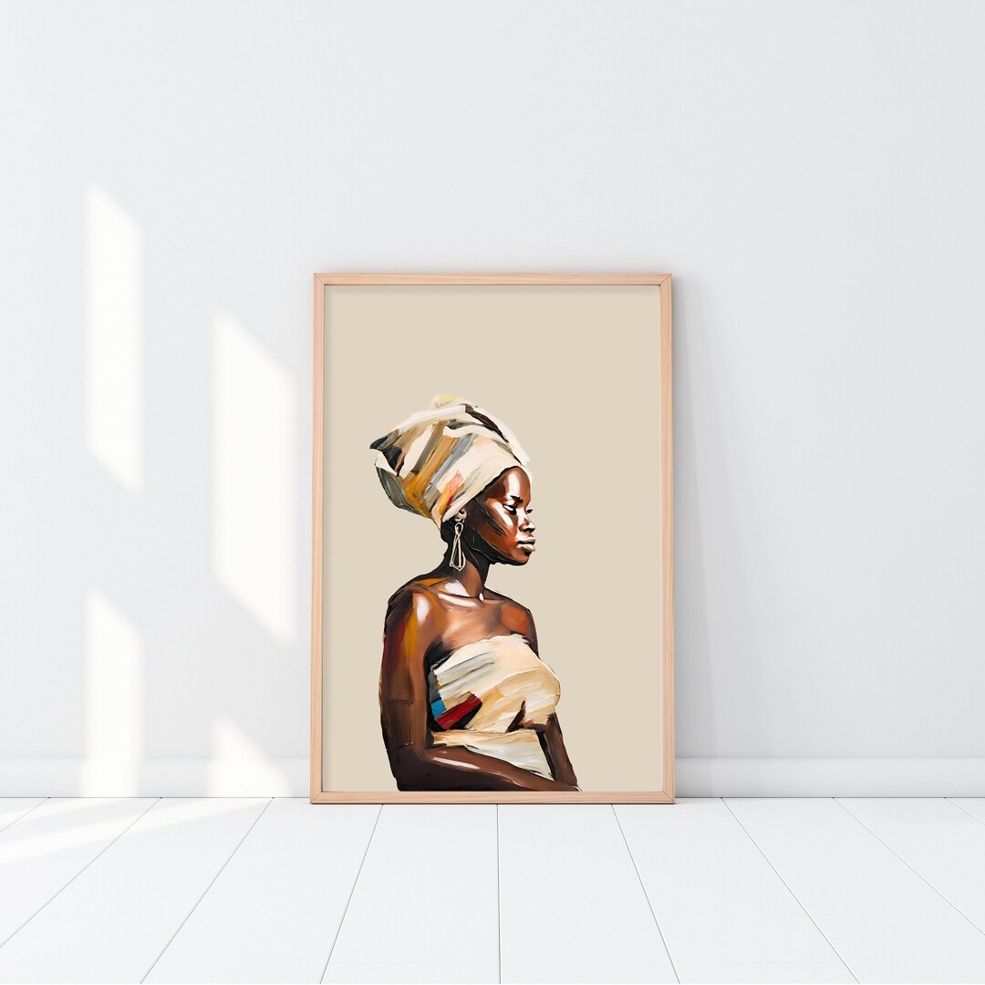 Black Woman Wall Art Printable Fine Art Black Girl Poster - Etsy