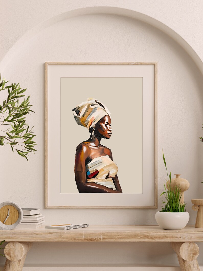 Black Woman Wall Art Printable Fine Art Black Girl Poster - Etsy
