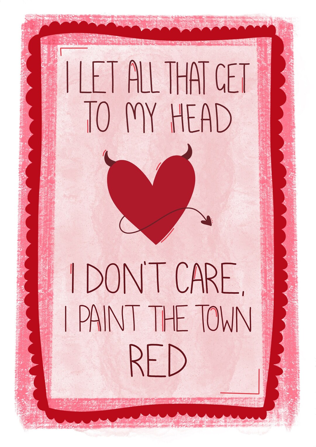 Paint the Town Red Doja Cat Wall Print poster - Etsy