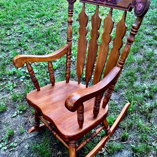 Painted Rocking Chair - Etsy