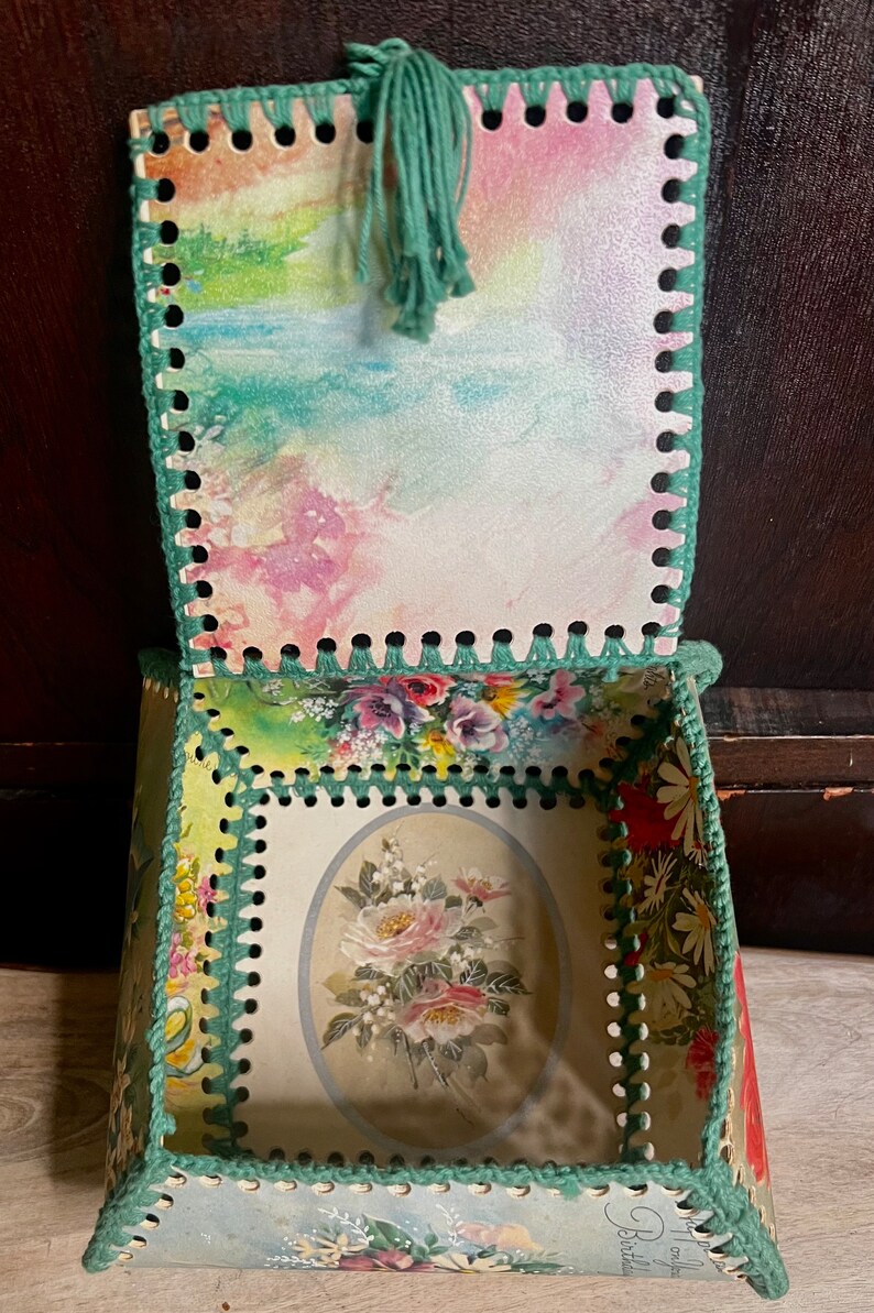 Vintage Handmade Birthday Card Box - Etsy