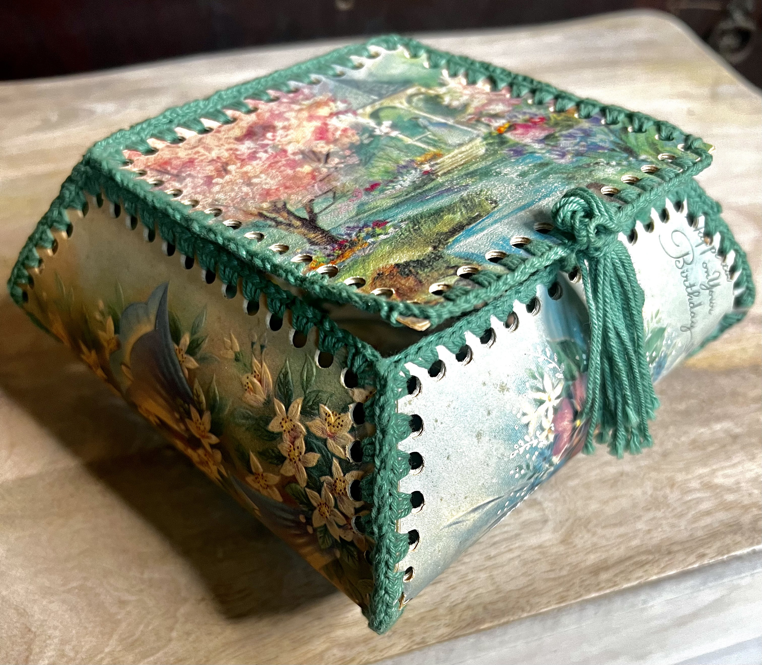 Vintage Handmade Birthday Card Box - Etsy
