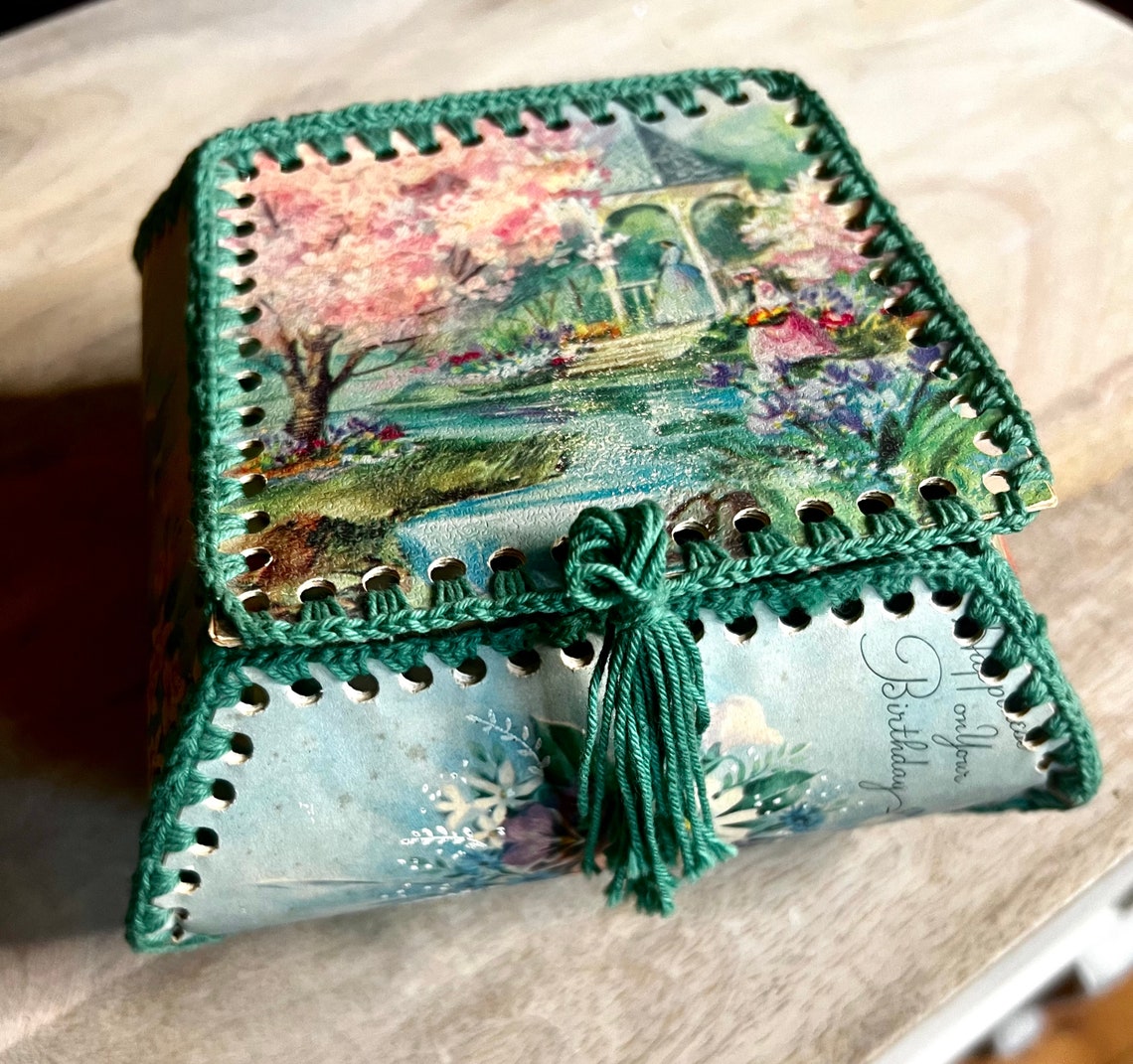 Vintage Handmade Birthday Card Box - Etsy