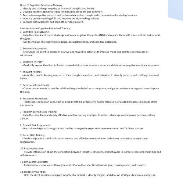 Therapy Modalities Cheat Sheet - Etsy