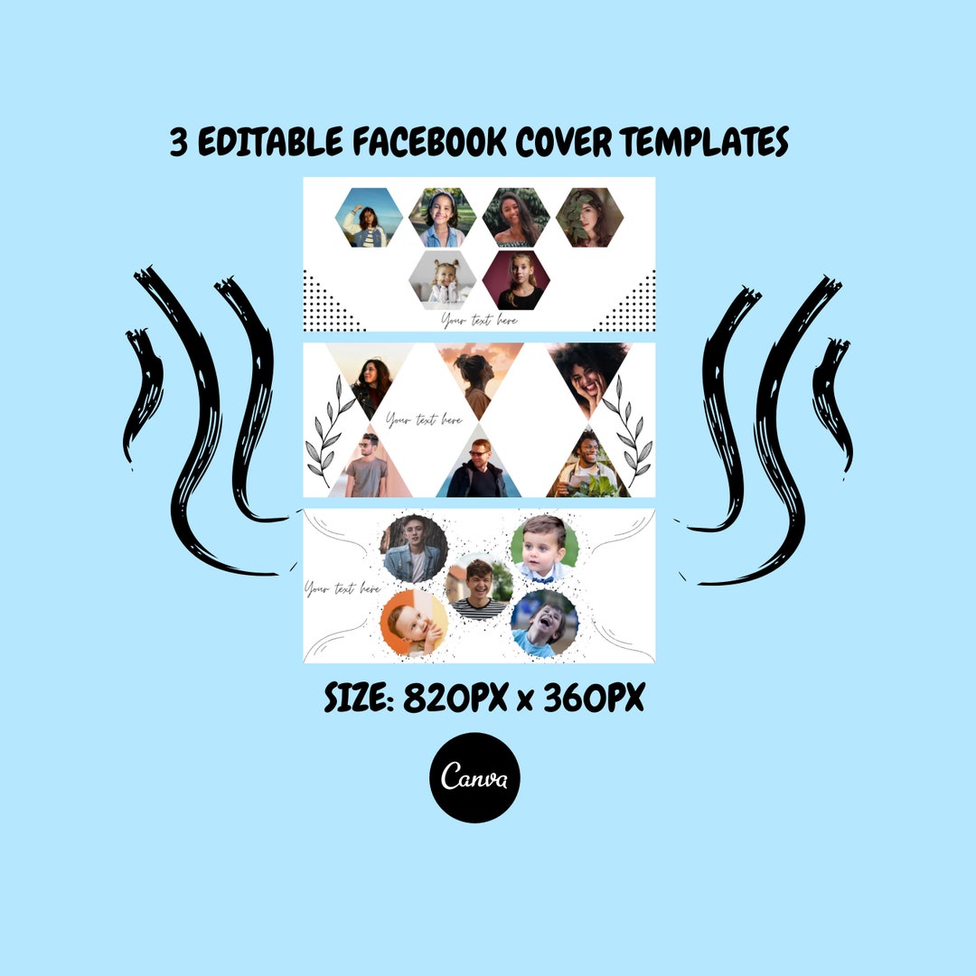 Facebook Cover Template, Canva, Photography Template, Editable Facebook ...