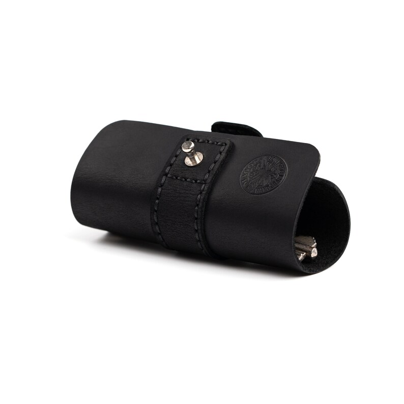 Handmade Leather Key Pouch, Compact Key Holder Wallet, Durable Keychain ...