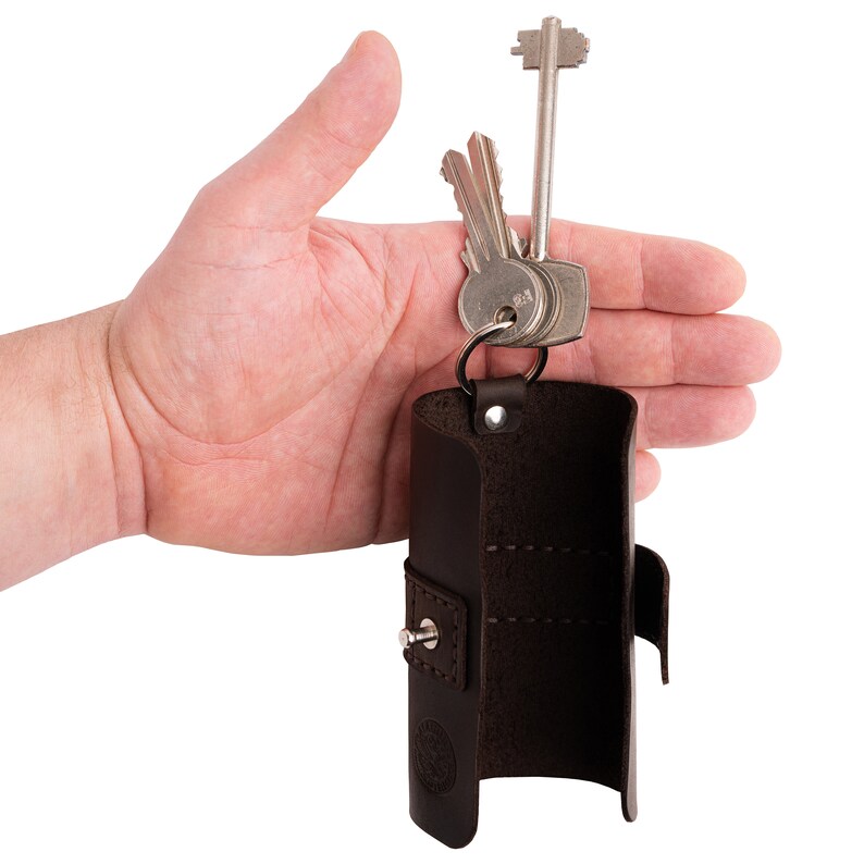 Handmade Leather Key Pouch, Compact Key Holder Wallet, Durable Keychain ...
