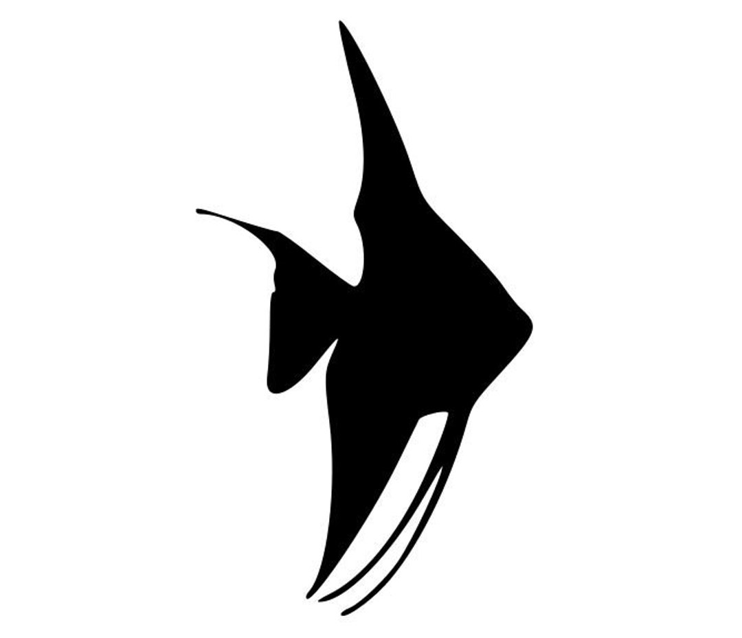 Angel Fish Stencil Craft Art Laser Cut Template | Digitial Download ...