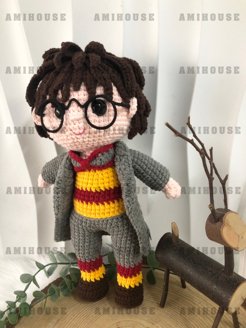 Wizard Isnpired Crochet Doll, Wizard School Amigurumi Doll, Handmade ...