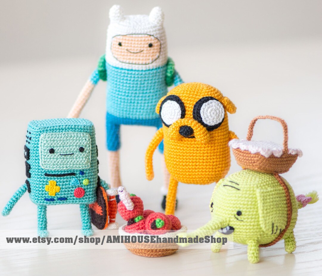Finn & Jack Crochet Doll BMO Inspired Plushy Crochet - Etsy