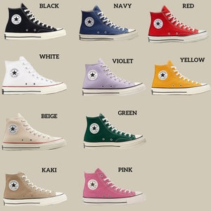 Embroidery Converse LGBT Collection, Customized Rainbow Converse, Hand ...