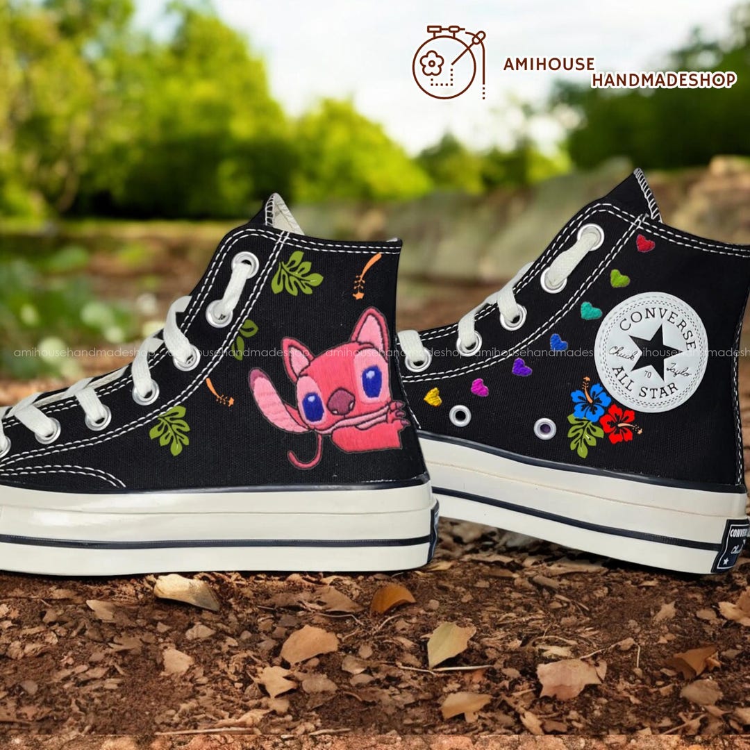 Converse Chuck Taylor Custom Stitch Embroidered, Angel Embroidery ...