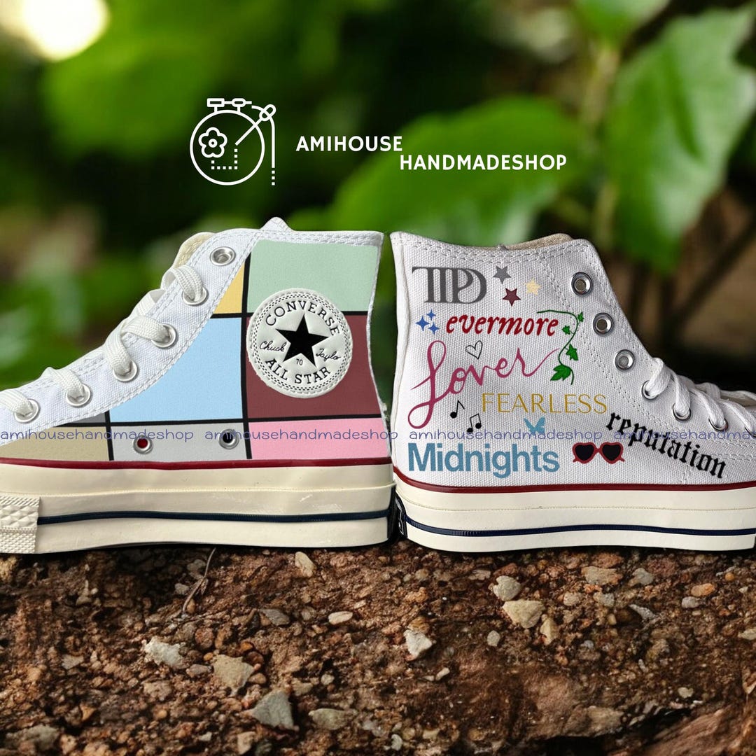 Custom Converse Chuck Taylor 1970s Hand Painted, Ivy Leaves Reputation ...