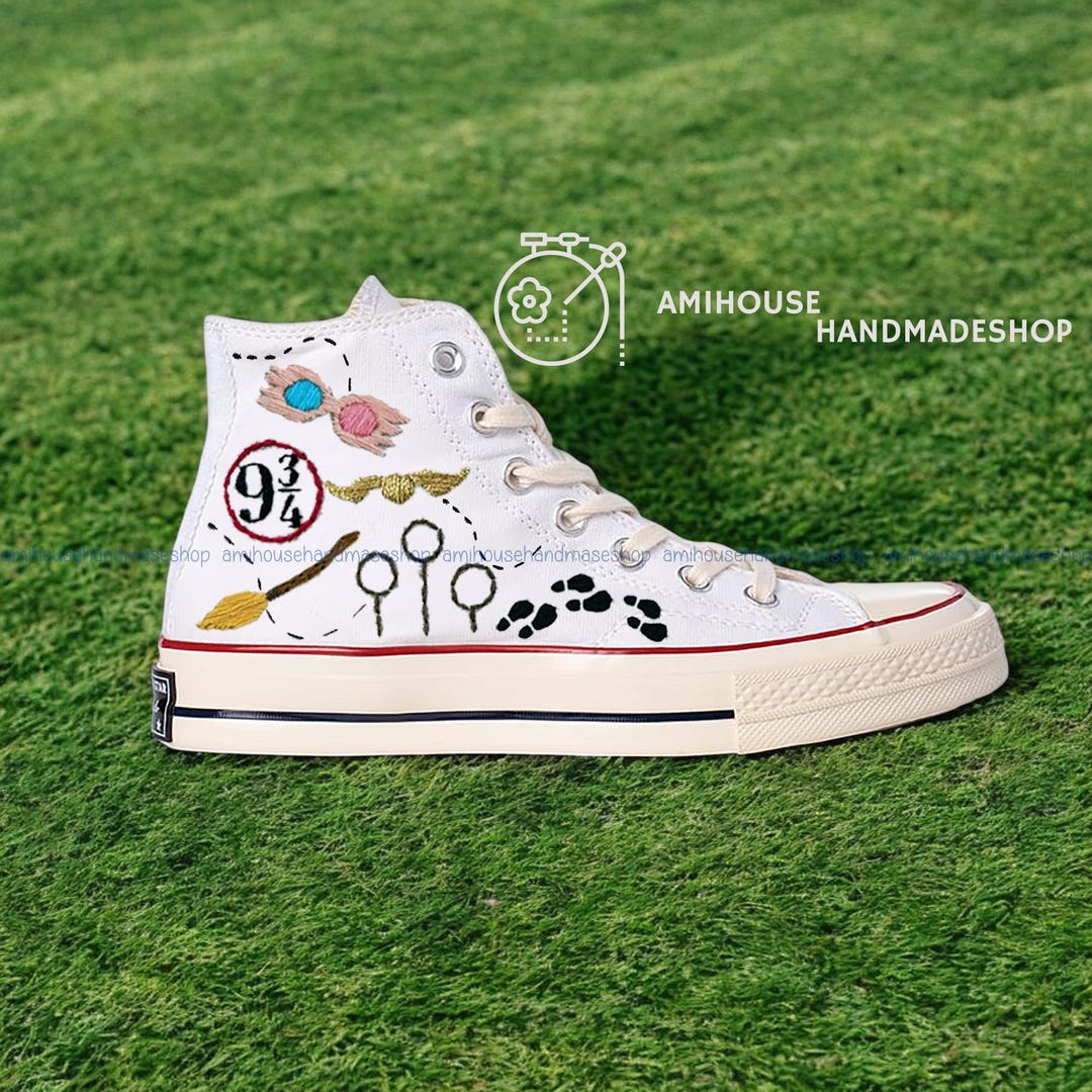 Custom Wizard Converse, I'm a Keeper Witchcraft Hand Embroidery Chuck ...