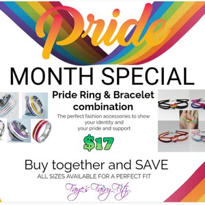 PRIDE MONTH SPECIAL Ring and Bracelet - Etsy