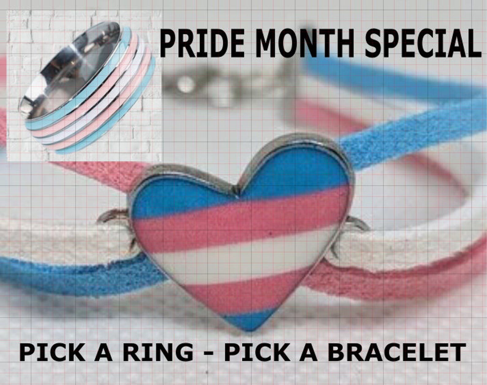 PRIDE MONTH SPECIAL Ring and Bracelet - Etsy