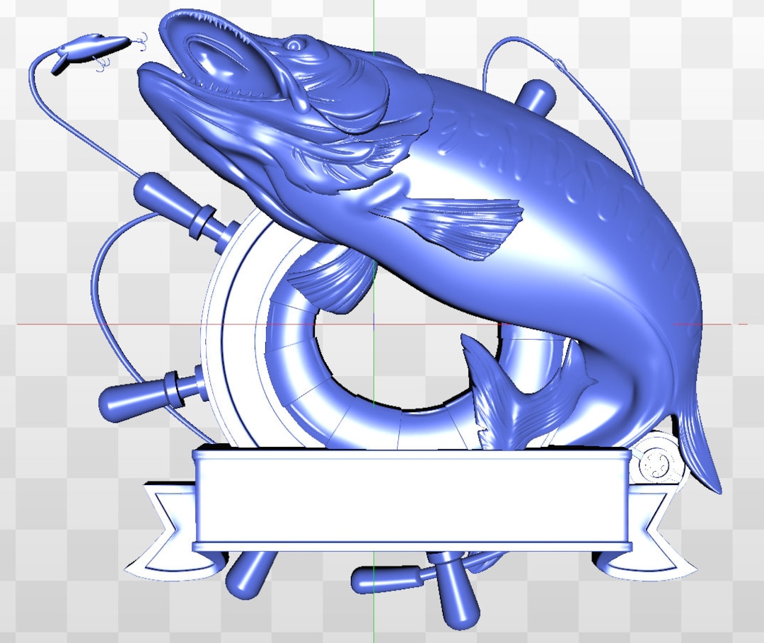 CNC. 3D Printer STL Model fish Sign - Etsy