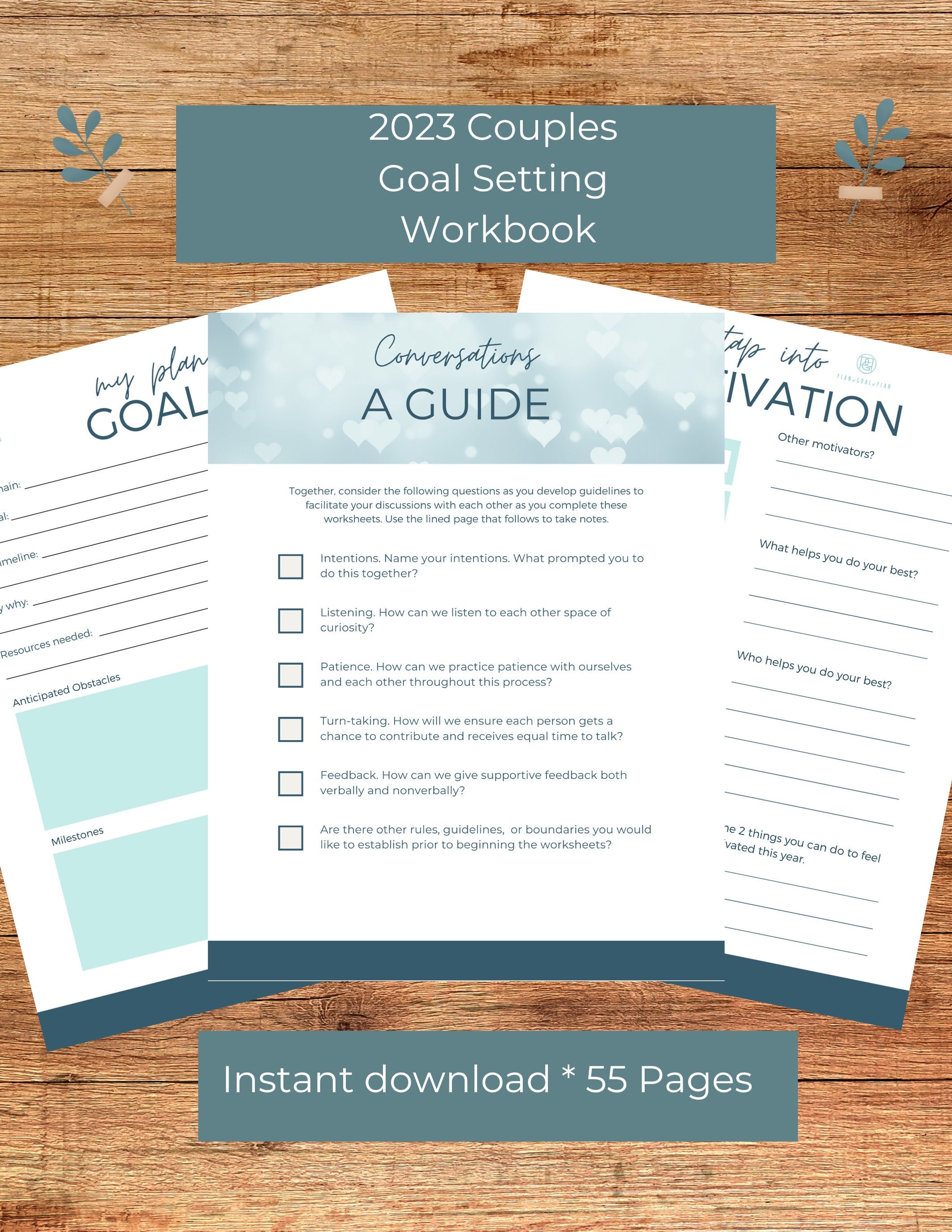 2023 Couples Goal Setting Workbook - Etsy