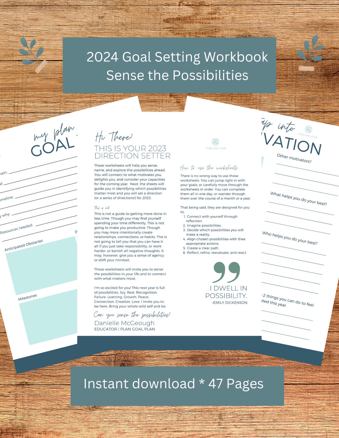2024 Goal Setting Workbook Plan and Set Goals With Purpose - Etsy