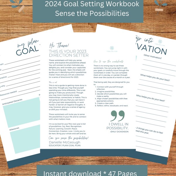 Goal Setting Workbook - Etsy