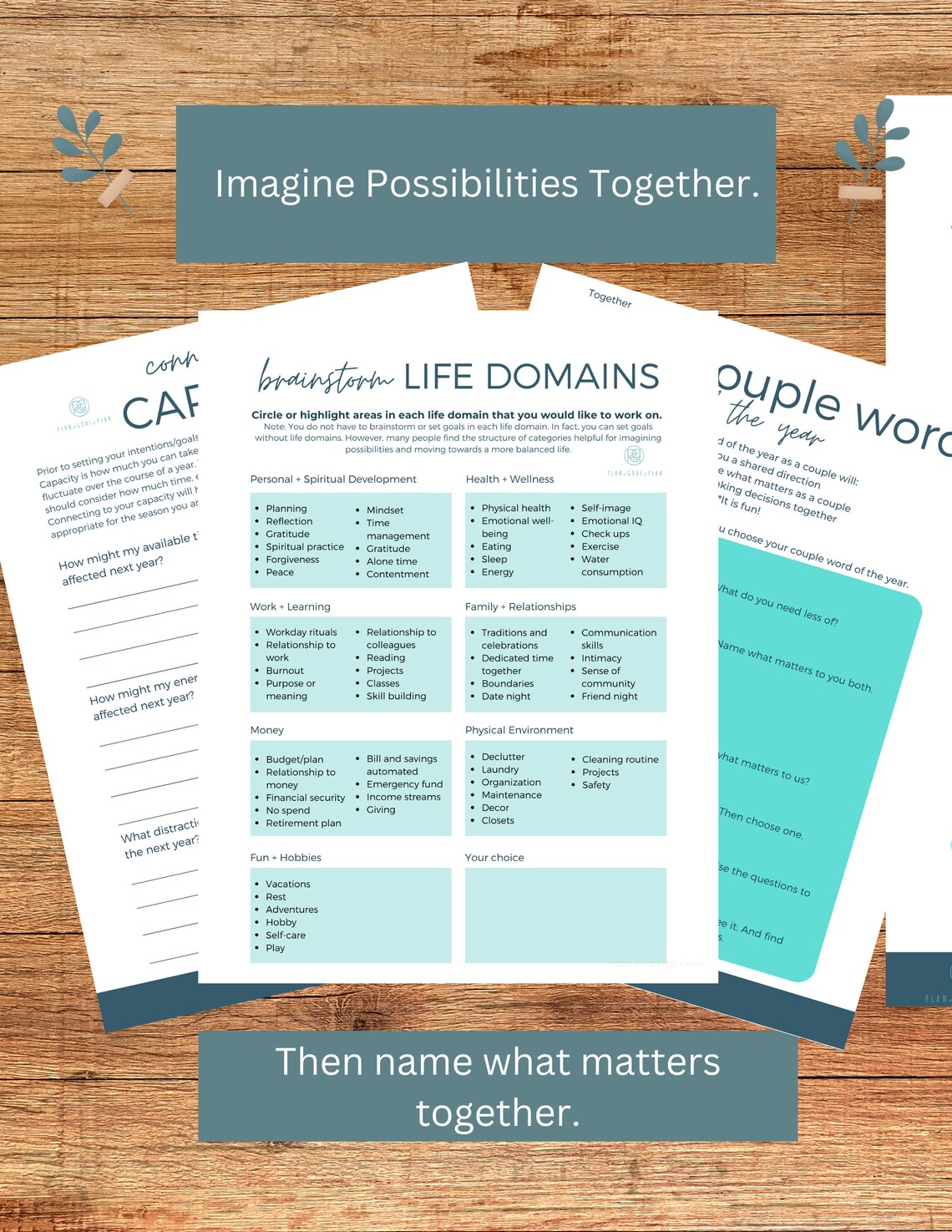 2023 Couples Goal Setting Workbook - Etsy