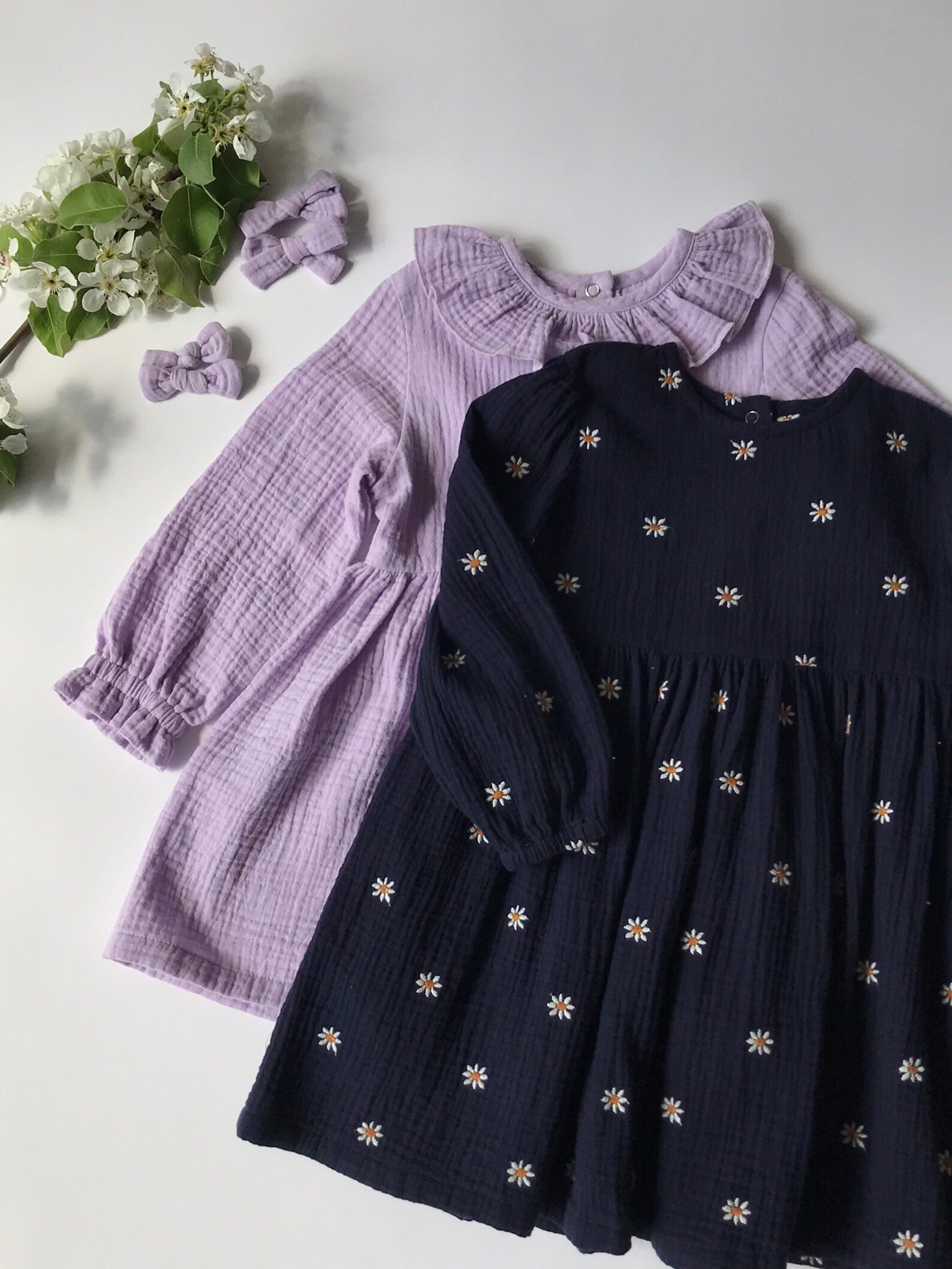 Muslin Girl Dress Baby Girl Dress Girl Simple Boho Dress - Etsy