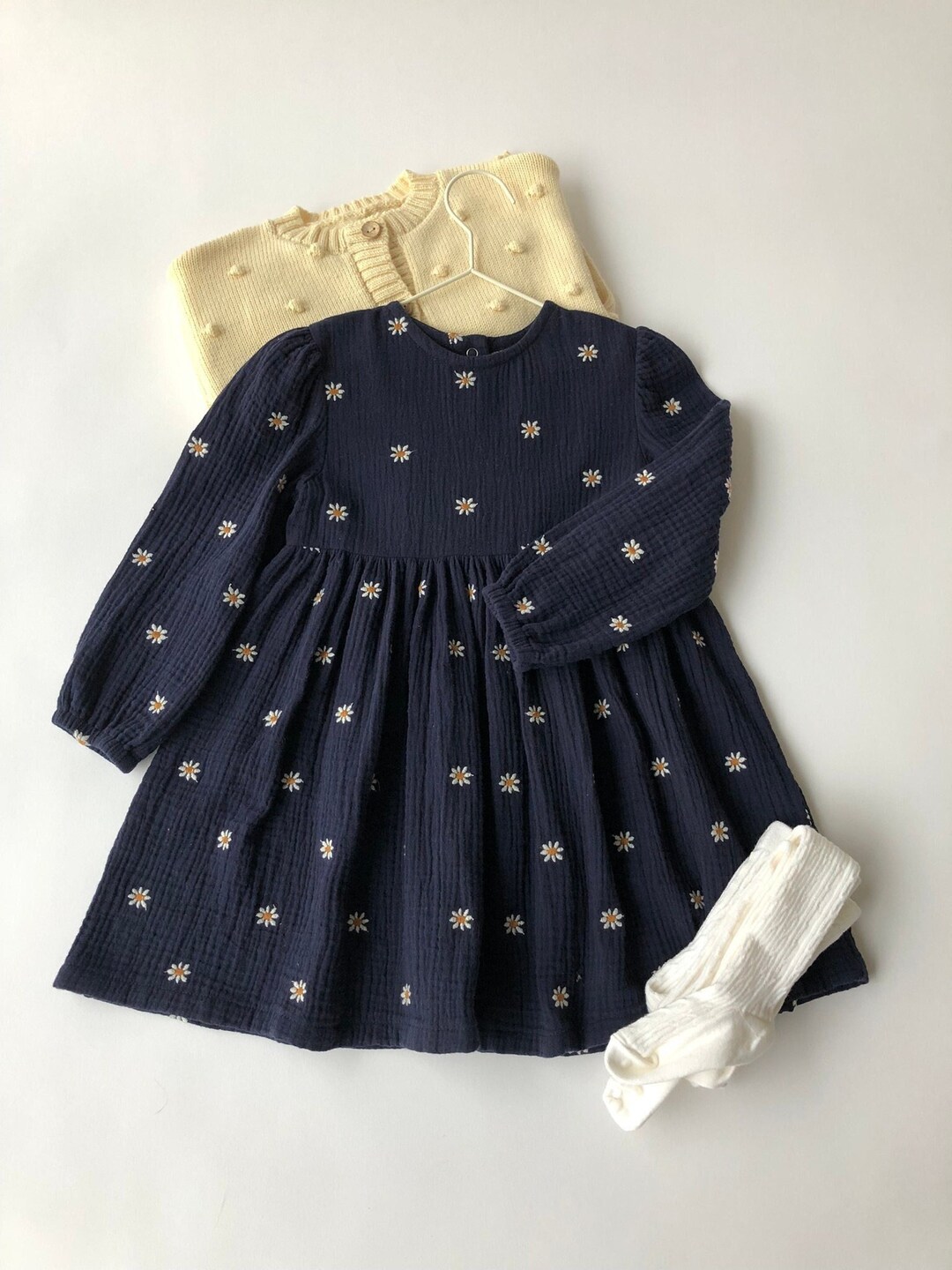 Muslin Girl Dress Baby Girl Dress Girl Simple Boho Dress - Etsy