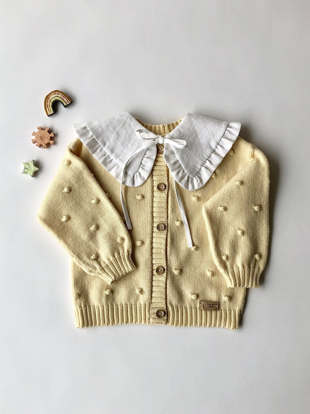 Linen Detachable Collar for Girl, Removable Big Collar, Frill Collar ...