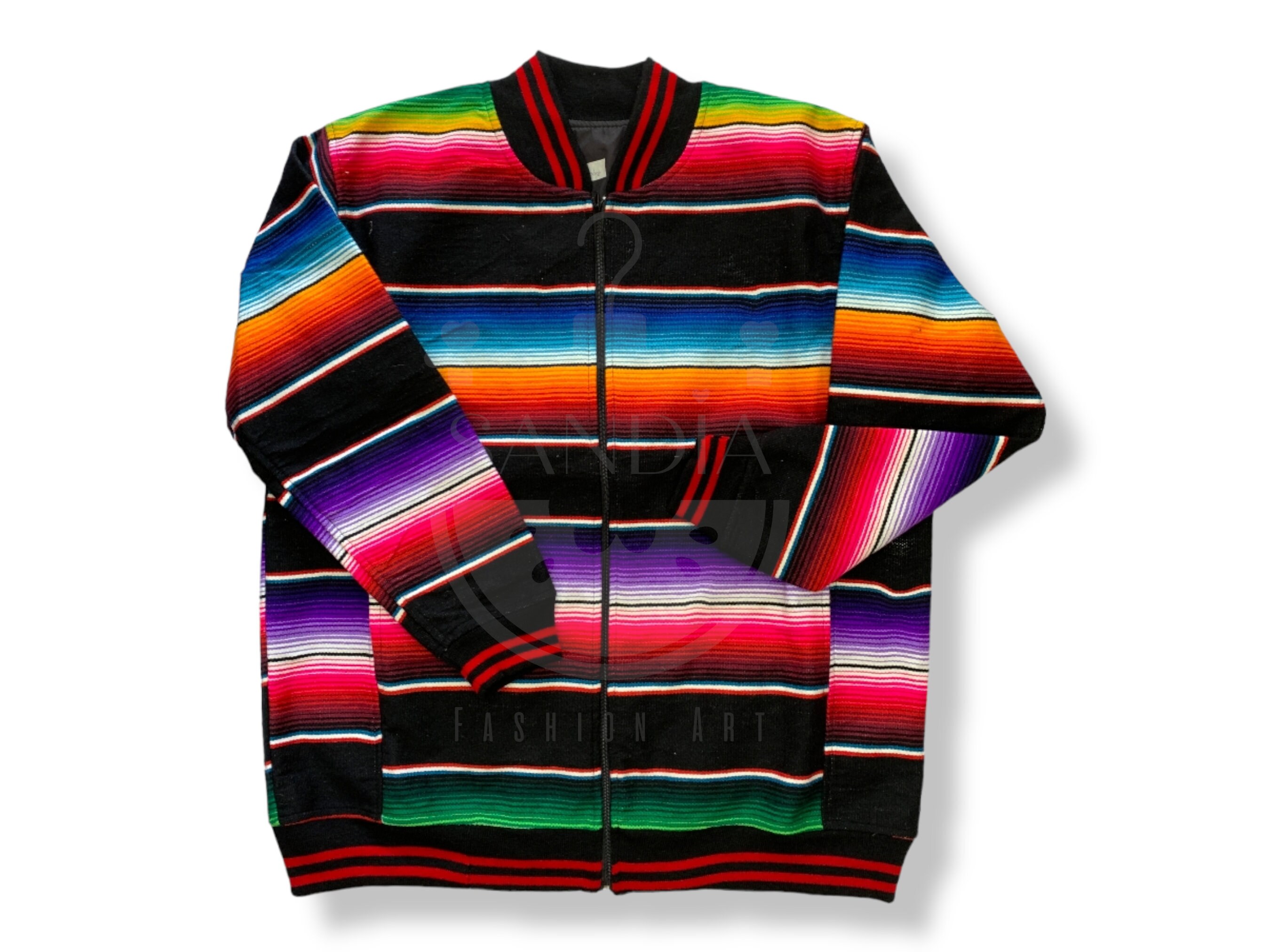 Mexican Sarape Bomber Jacket - Etsy