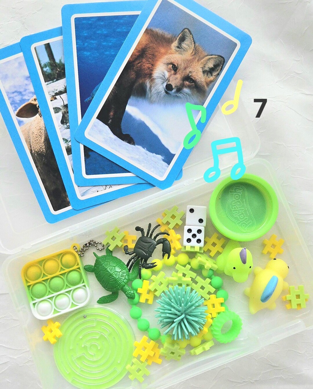 Personalized Kids Busy Box: Sensory Toys, Travel Activity Kit - Etsy